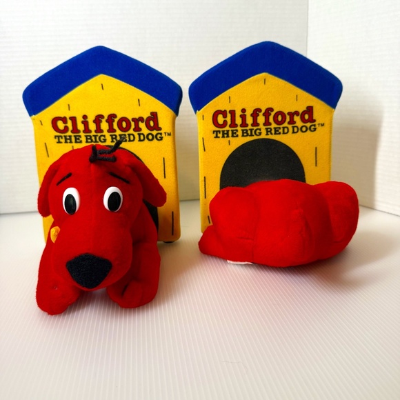 Clifford | Toys | Clifford The Big Red Dog Puppy Book Ends Stuffed ...